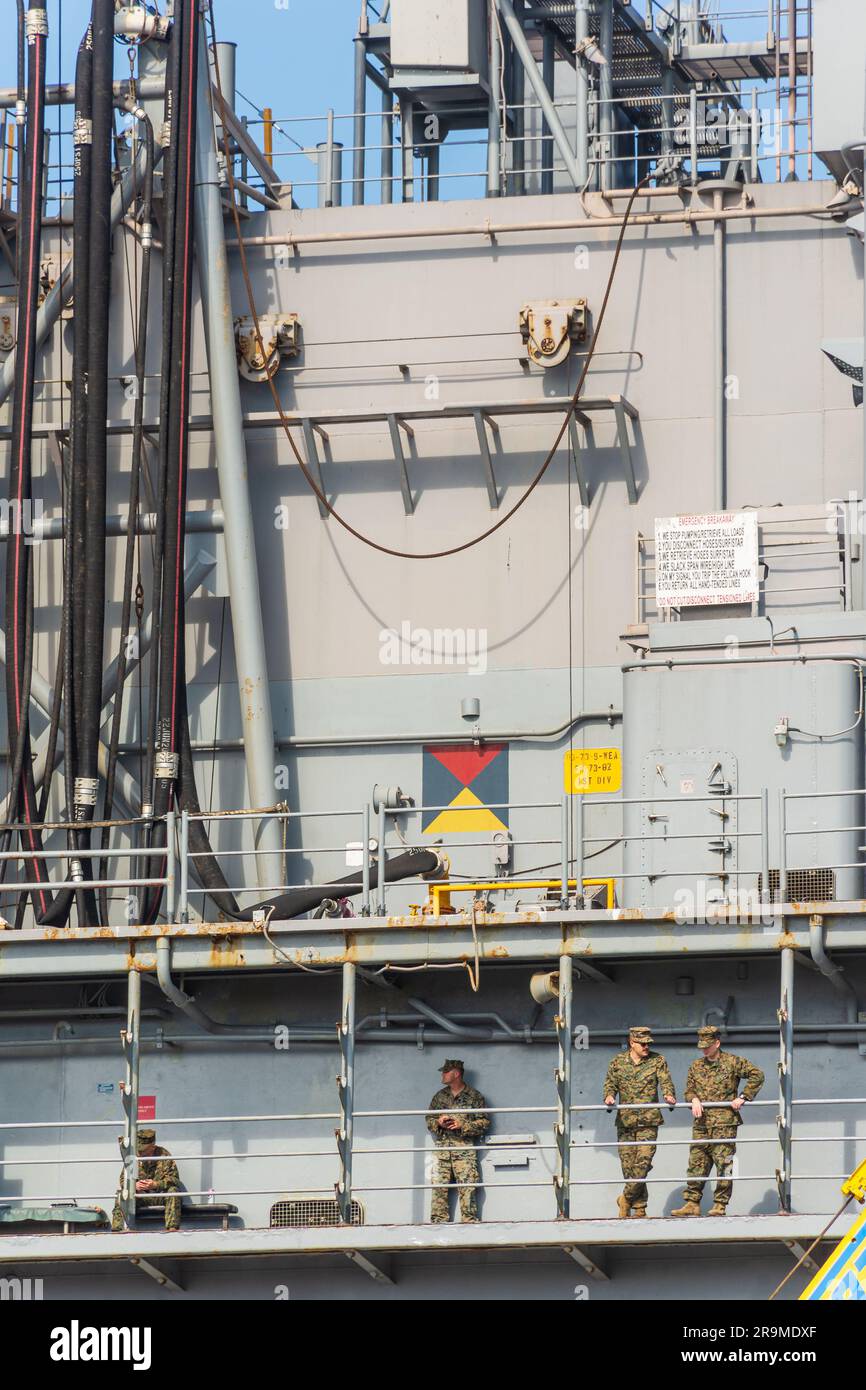 Wasp-class amphibious assault ship of the United States Navy USS ...