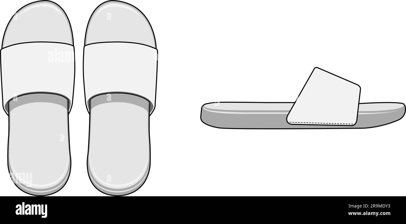 Rubber slippers Black and White Stock Photos & Images - Alamy