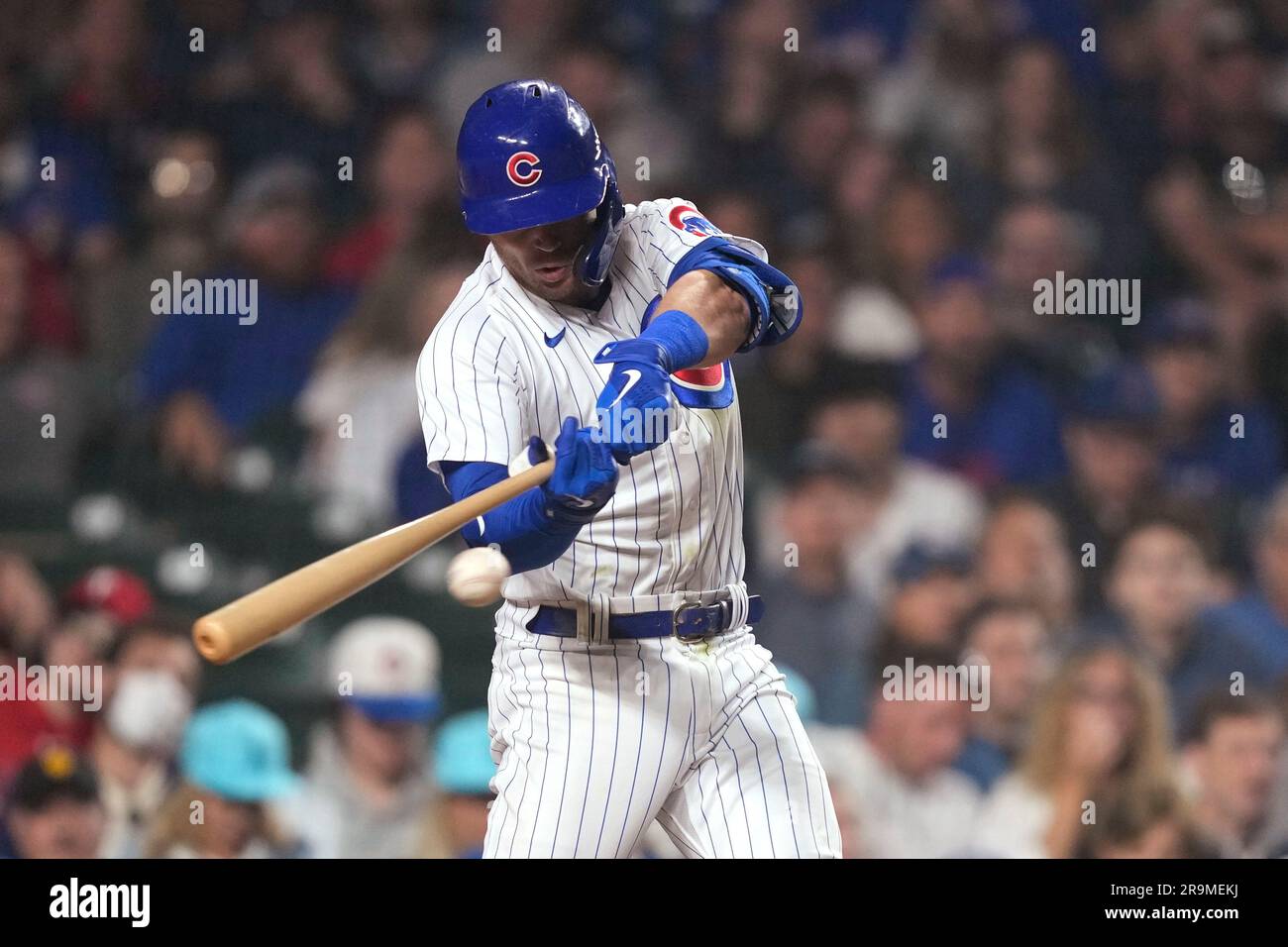 Chicago Cubs' Nico Hoerner hits an RBI single off Philadelphia Phillies ...