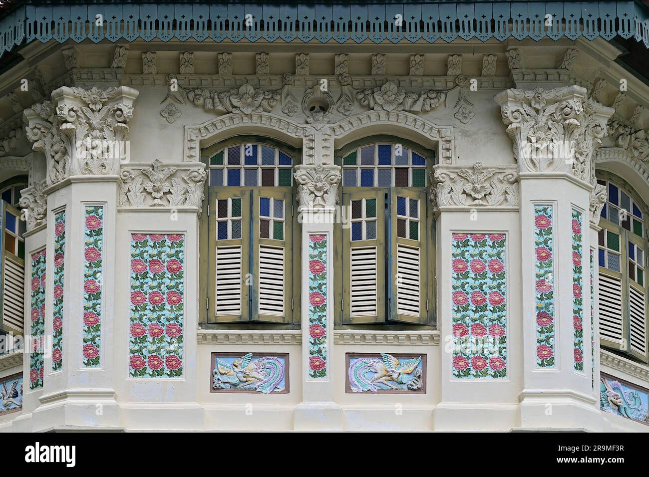 Terrace house, Singapore, with mix of European & Peranakan styles ...