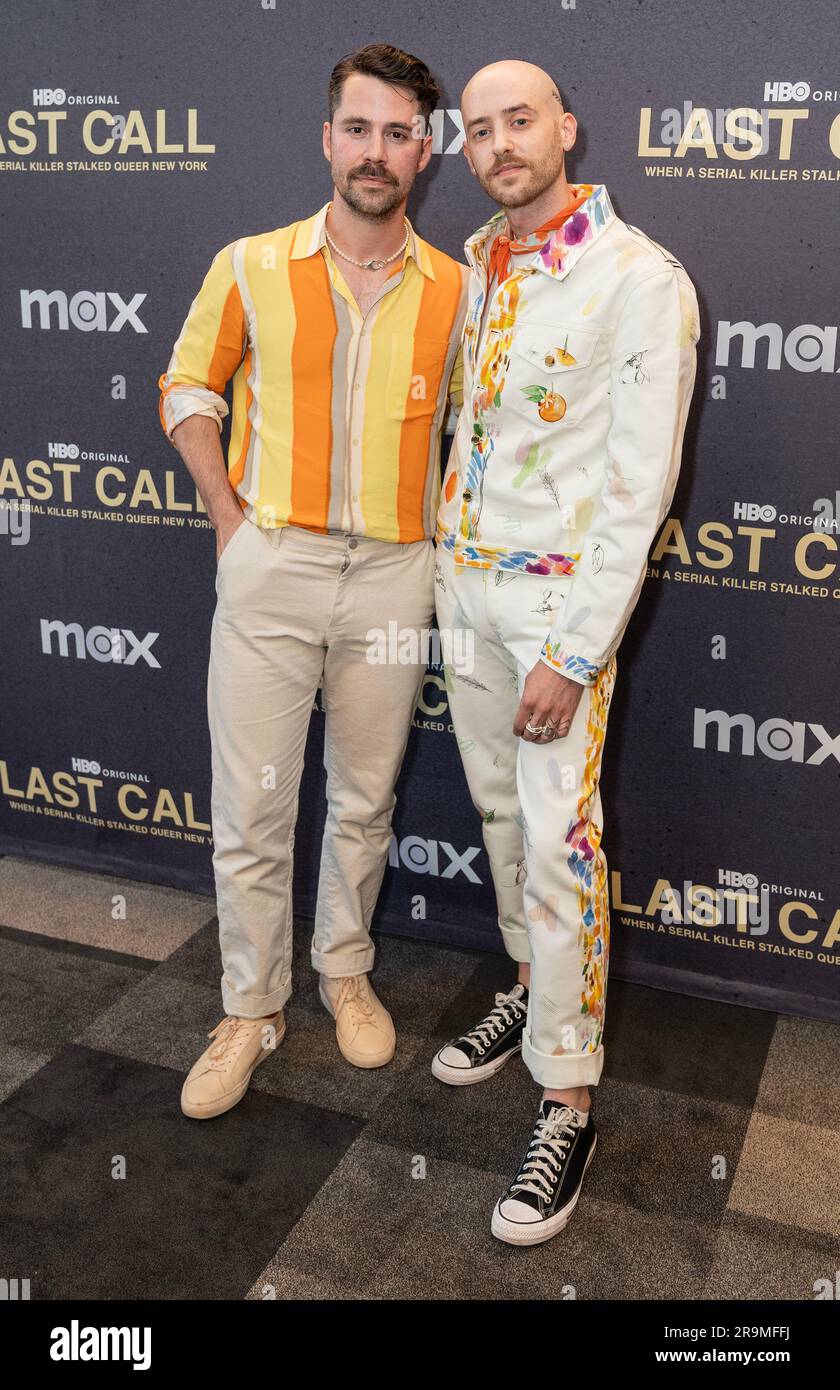 New York, USA. 27th June, 2023. Karl Hartman and Anthony Caronna attend ...