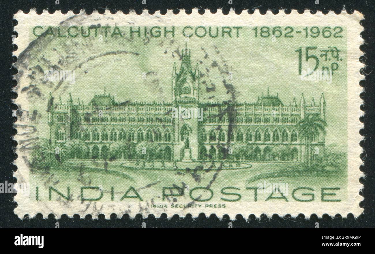 INDIA - CIRCA 1962: stamp printed by India, shows High Court, Calcutta ...