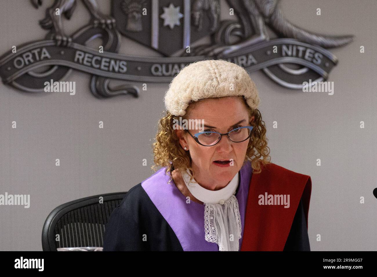 Sydney, Australia. 28th June, 2023. Judge Sarah Huggett delivers a ...