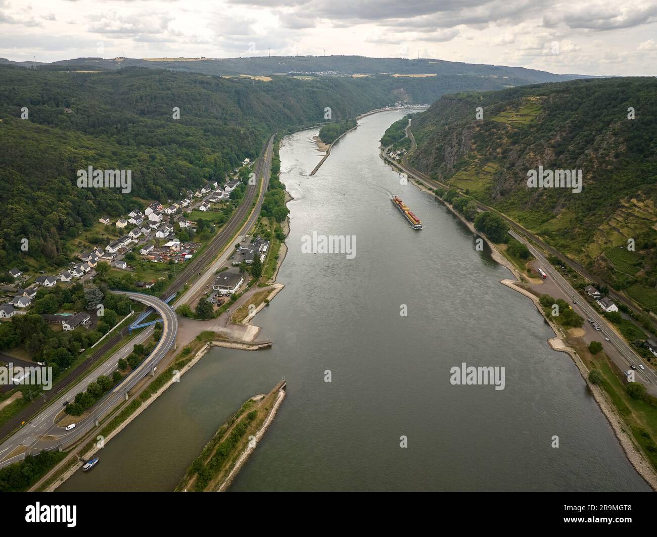 Kilometers of the rhine hi-res stock photography and images - Alamy