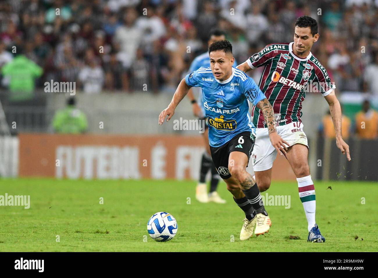Rio, Brazil - june 27, 2023, Pretell and PH Ganso player in match ...