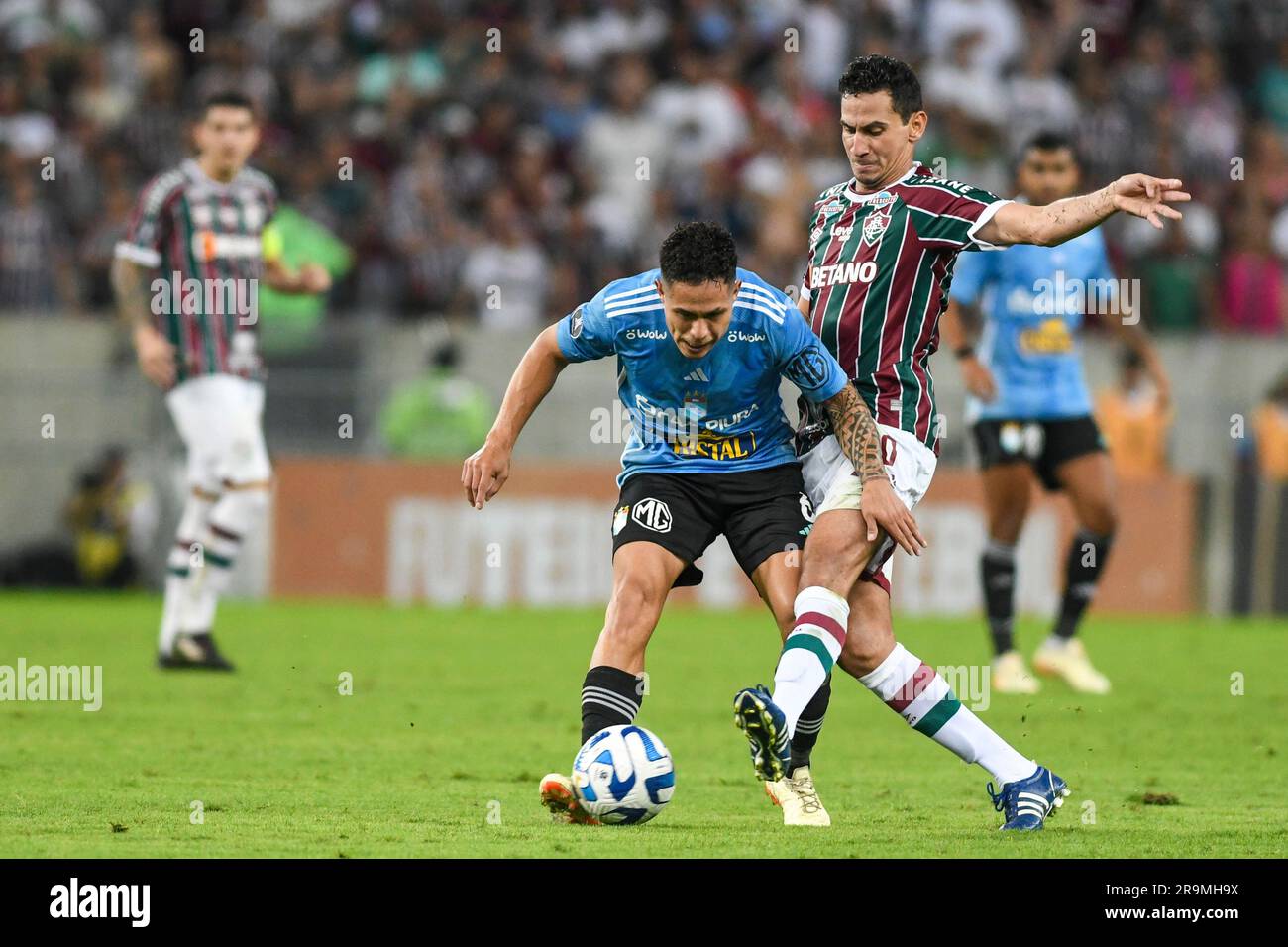 Rio, Brazil - june 27, 2023, Pretell and PH Ganso player in match ...