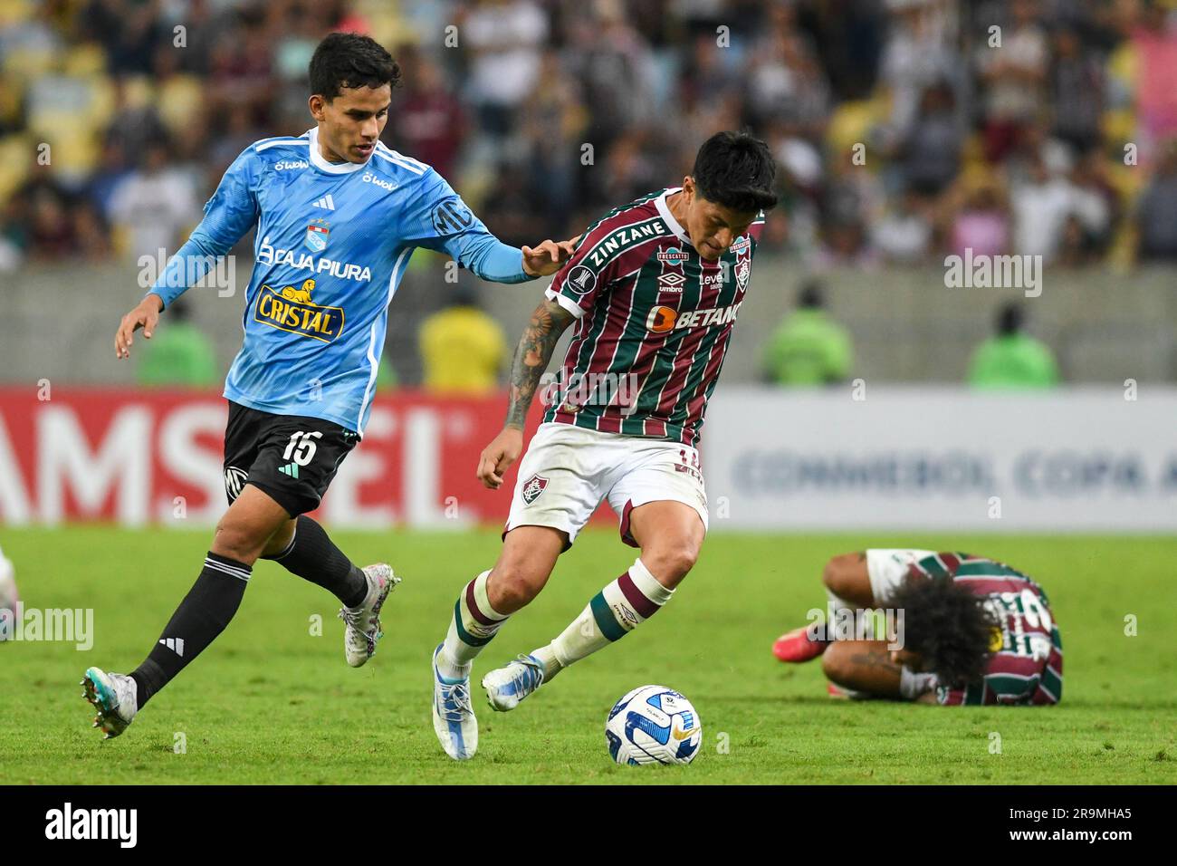 Rio, Brazil - june 27, 2023, Brenner and German Cano player in match ...