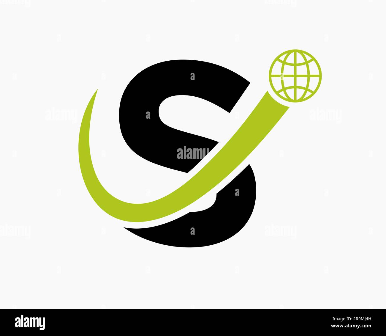 Letter S Global Logo Design. World Logotype Symbol Vector Template Stock Vector Image & Art - Alamy