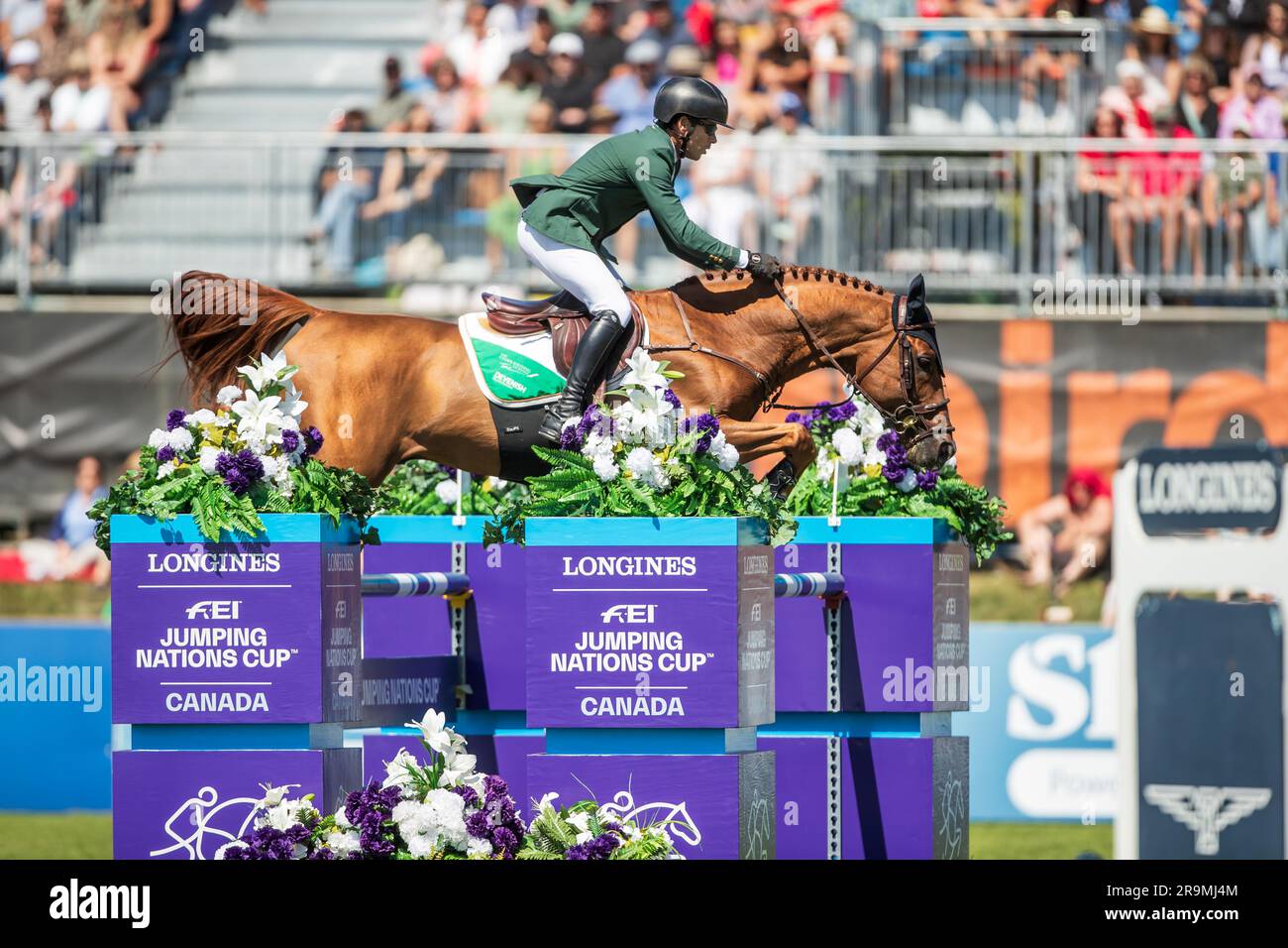 Conor Swail of Team Ireland competes in the FEI Nations Cup on June 6 ...
