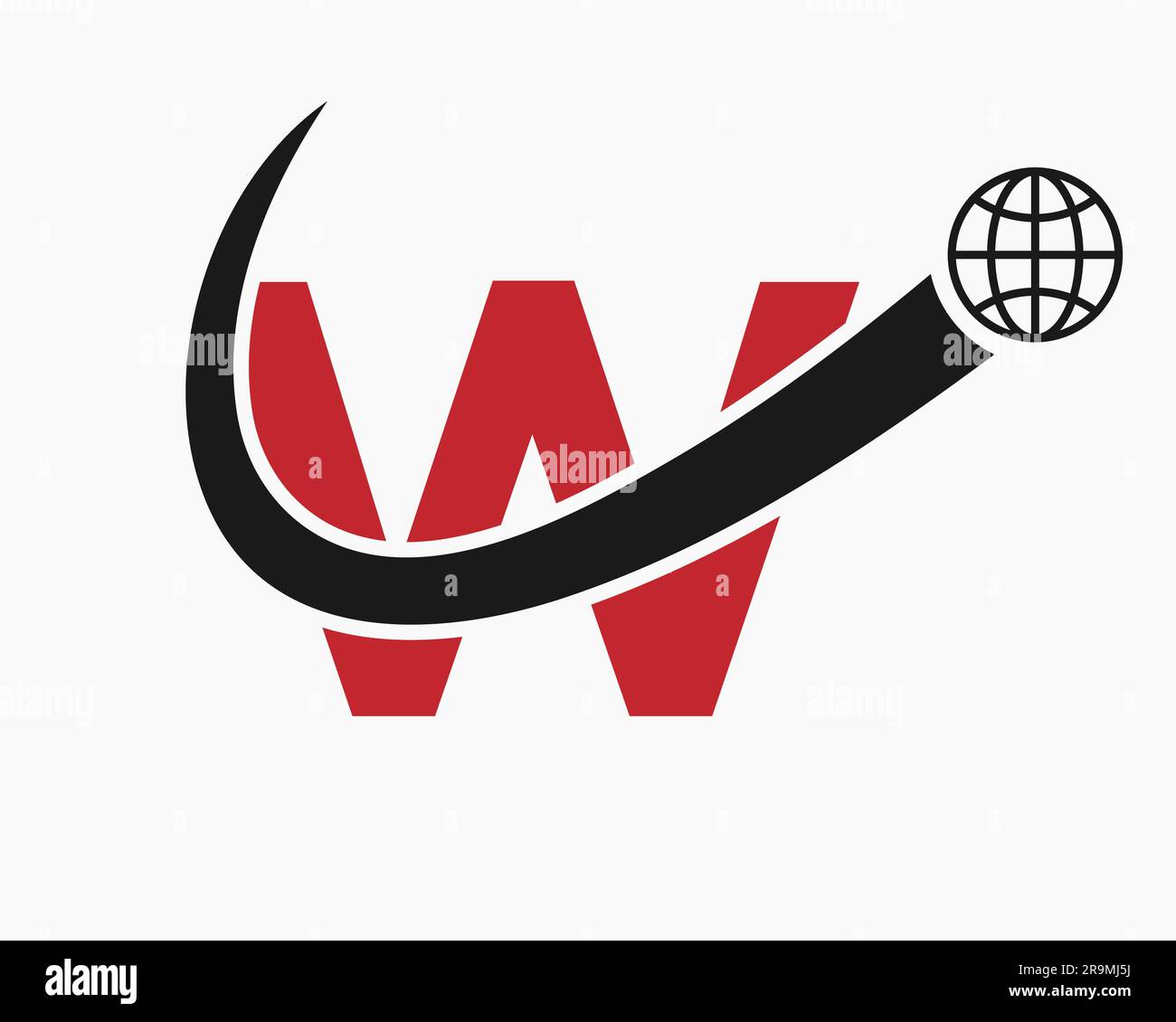 W map logo hi-res stock photography and images - Alamy