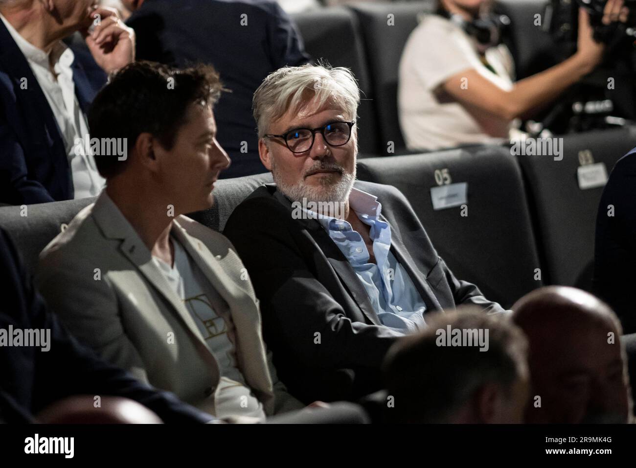 French author Nicolas Pagnol attends the inauguration of the Cosquer ...