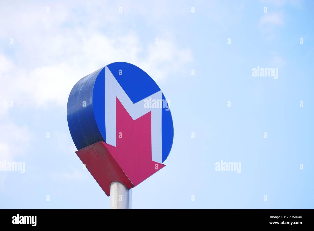 turkey istanbul 21 may 2023. Metro sign for subway in istanbul Stock ...