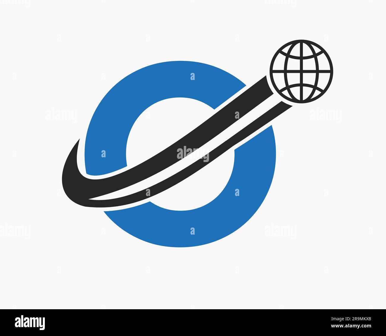 Letter O Global Logo Design. World Logotype Symbol Vector Template ...