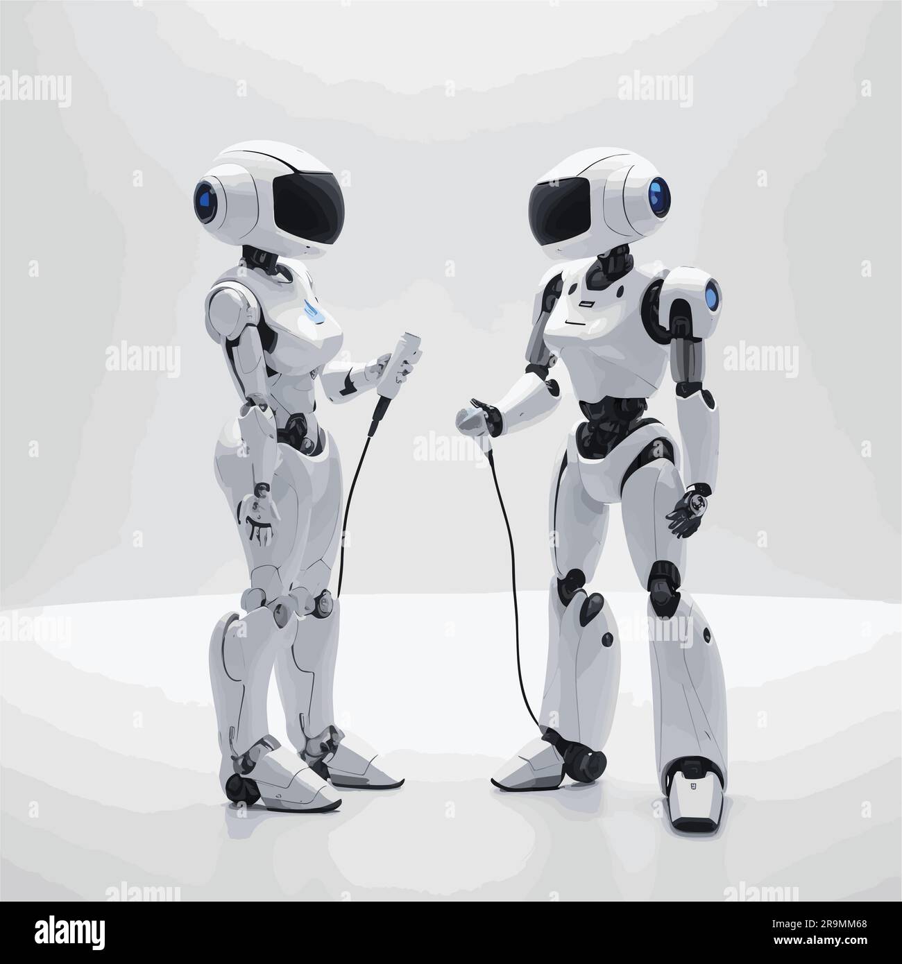 Small robot Stock Vector Images - Alamy