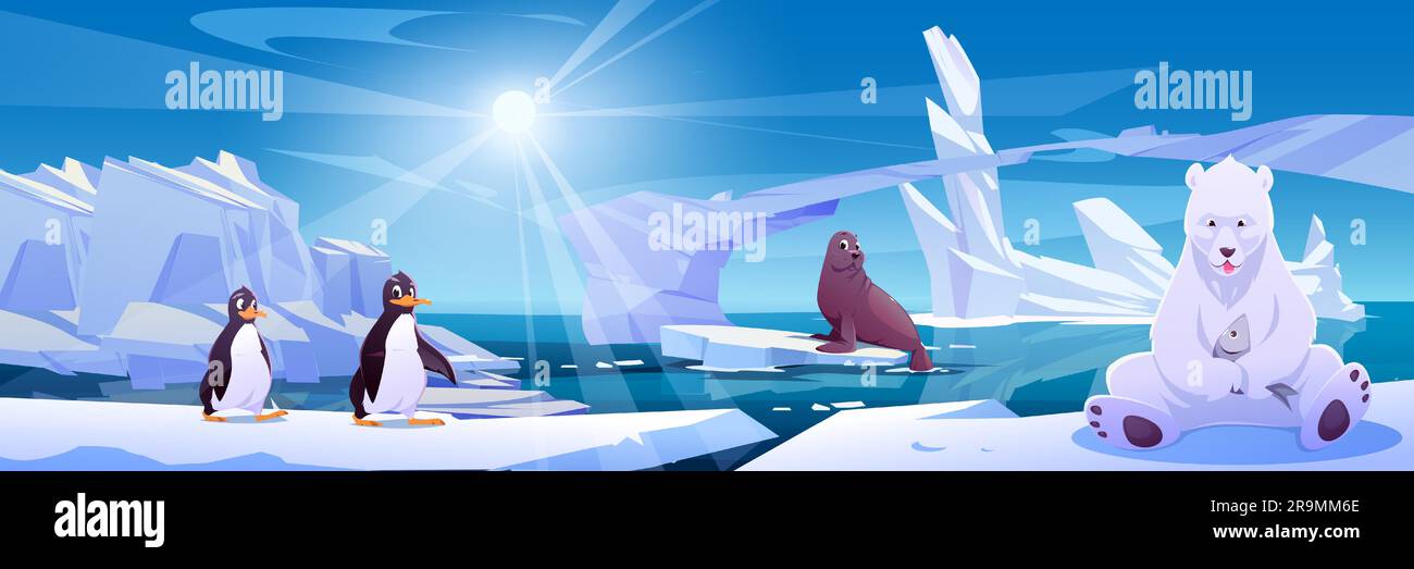 Sunny day in iceland Stock Vector Images - Alamy