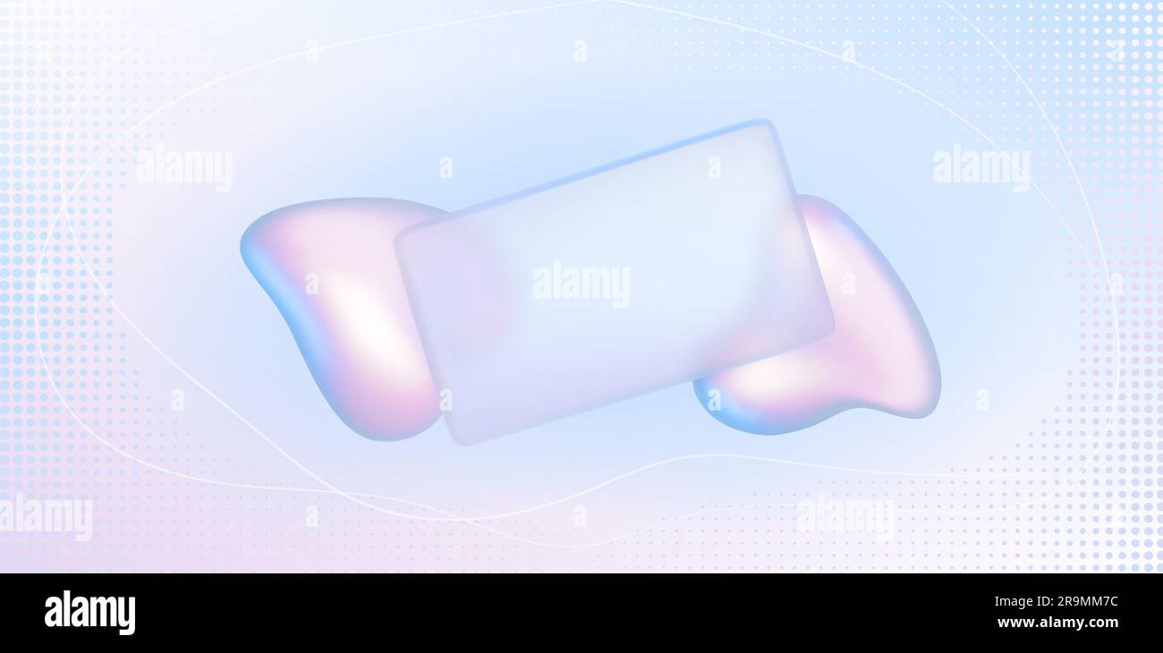 Glass morphism abstract pastel gradient background. Transparent card ...