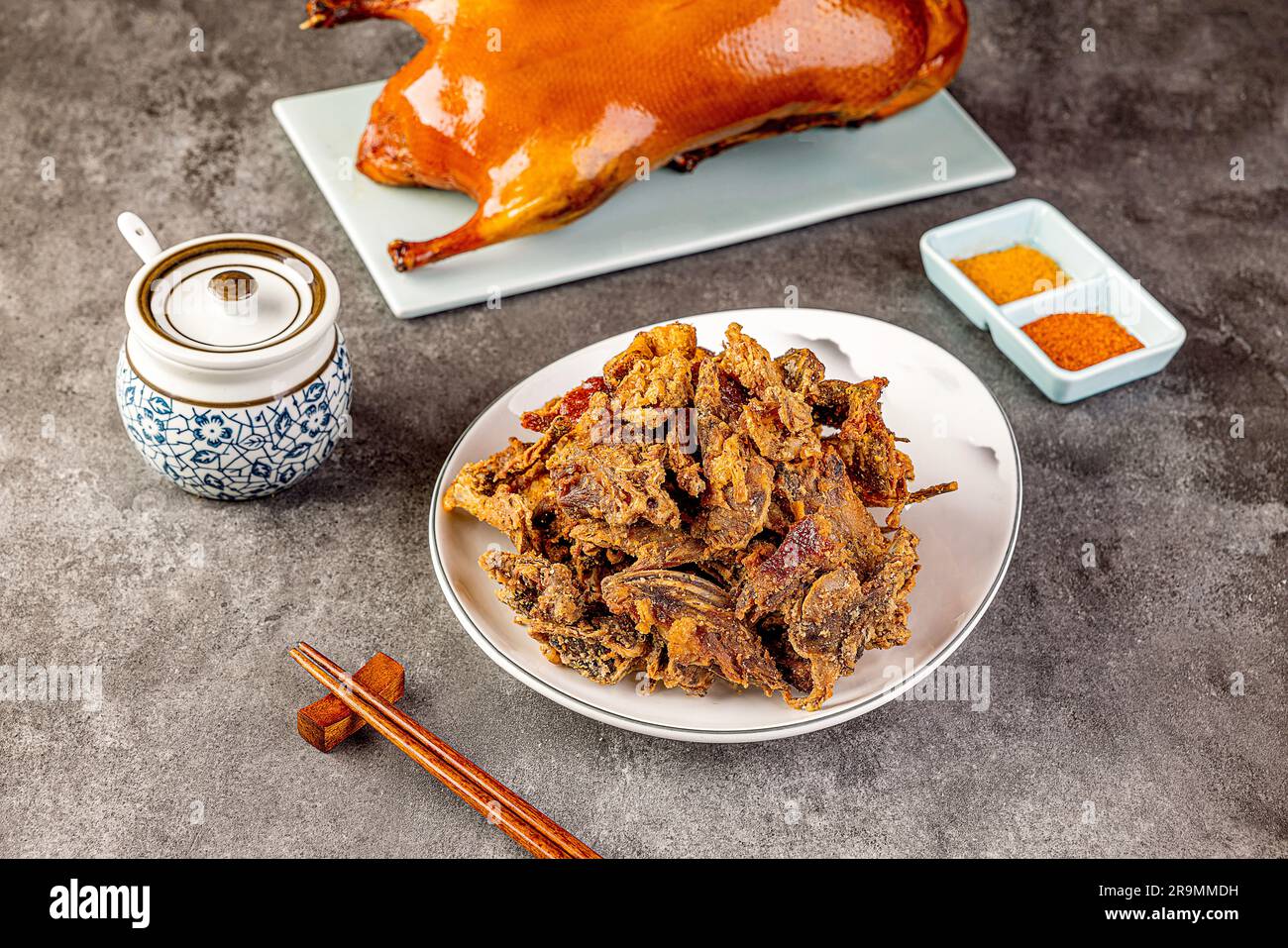Salt and Pepper Crispy duck bone Stock Photo - Alamy
