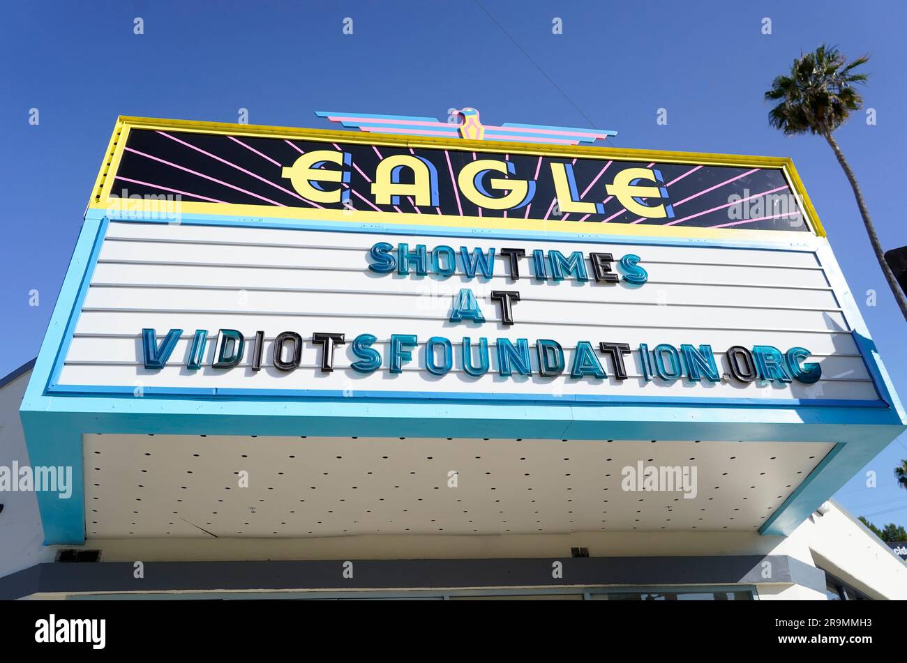 The marquee of the Eagle Theatre at Vidiots Foundation is pictured ...