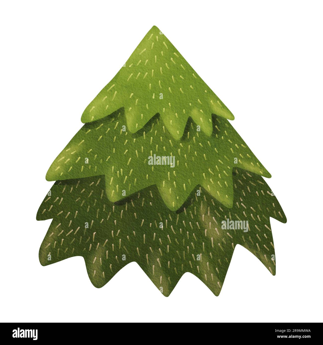 Cartoon illustration spruce tree hi-res stock photography and images ...