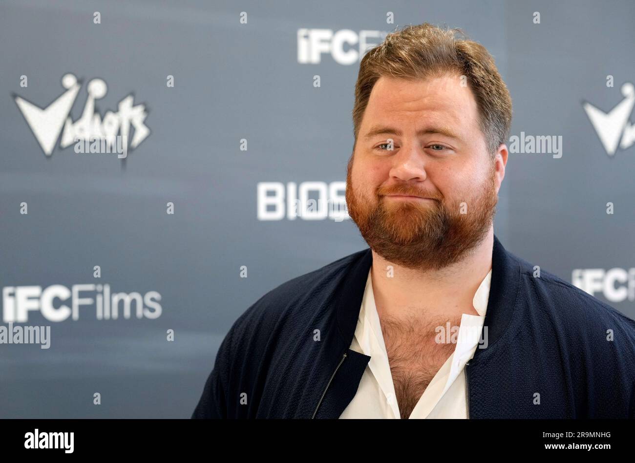 Paul Walter Hauser poses at the premiere of the film "Biosphere ...