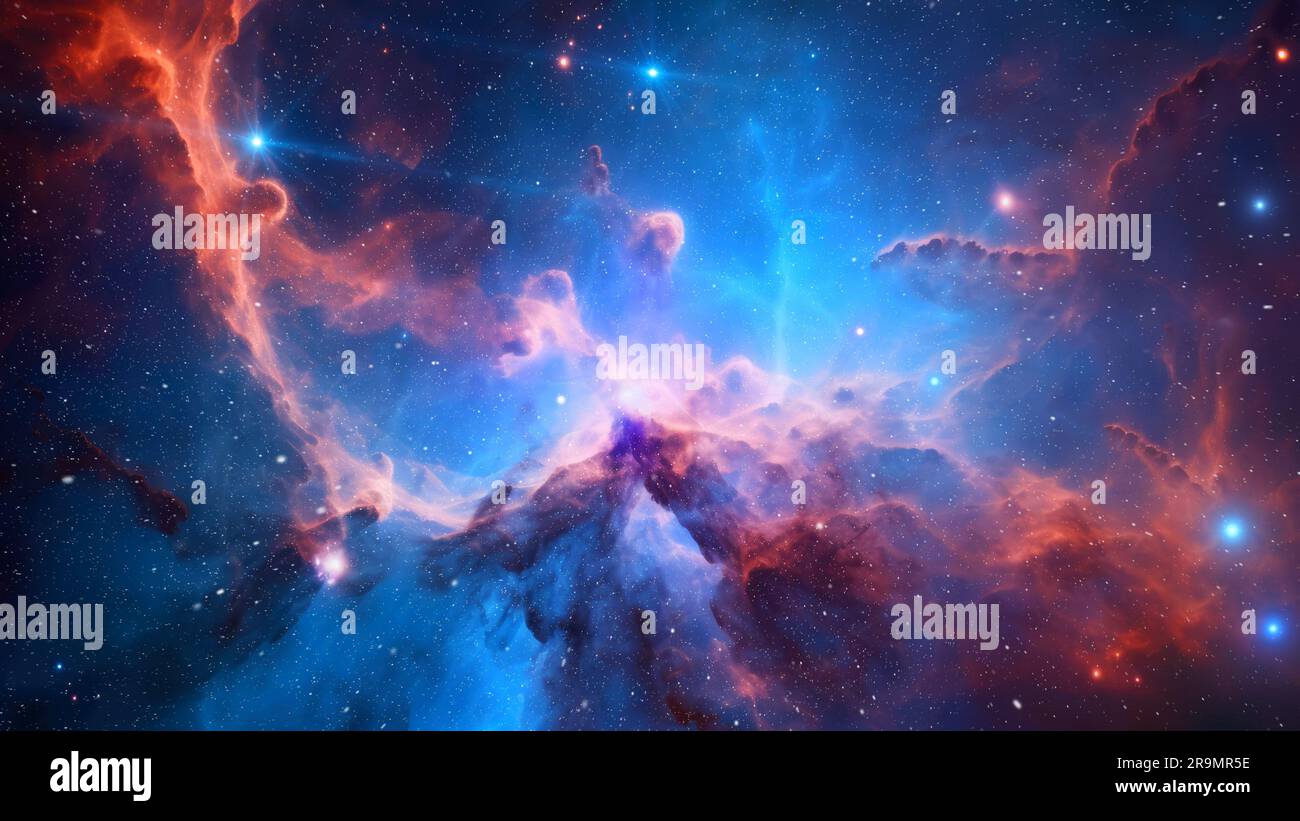Nebula in deep space Stock Photo - Alamy