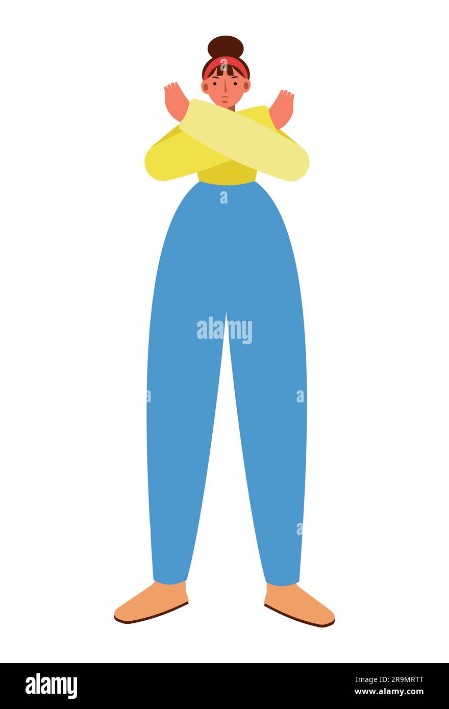 Crossed posture Cut Out Stock Images & Pictures - Alamy