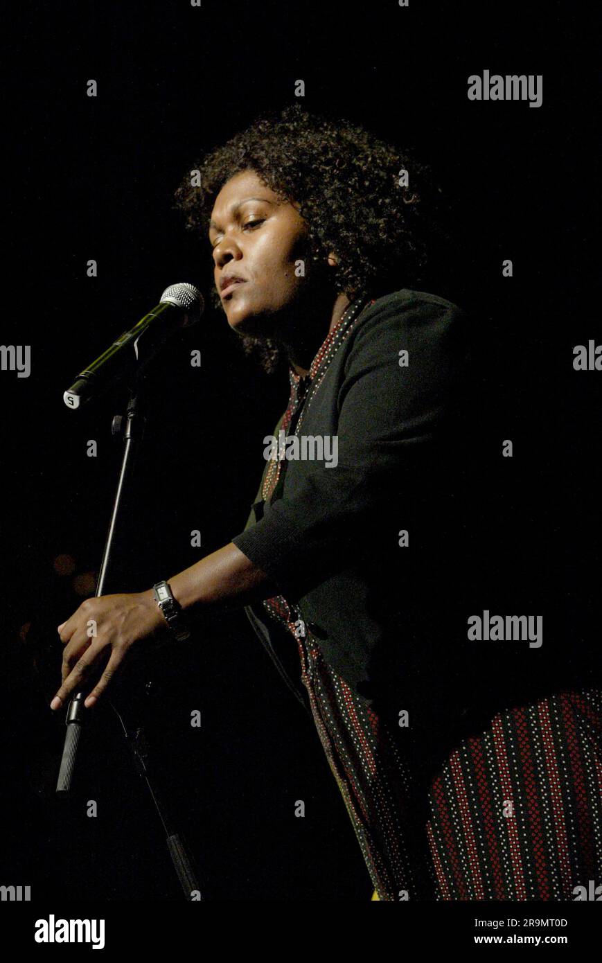 Australian Aboriginal artist Emma Donovan performs as part of the multi ...