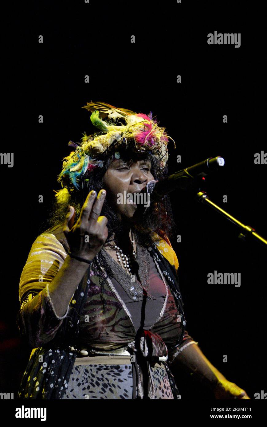 Australian Aboriginal artist Ruby Hunter performs as part of the multi ...