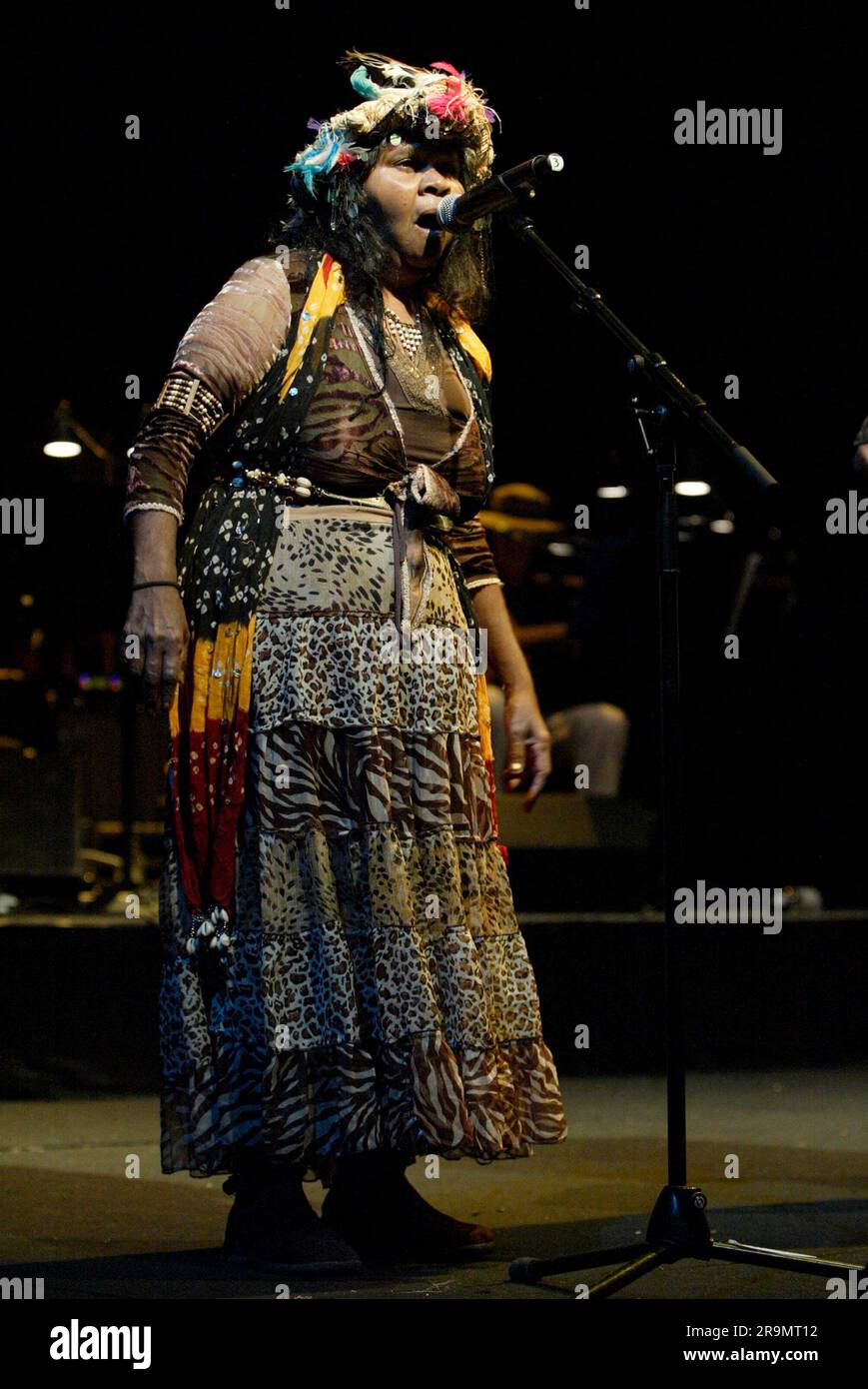 Australian Aboriginal artist Ruby Hunter performs as part of the multi ...