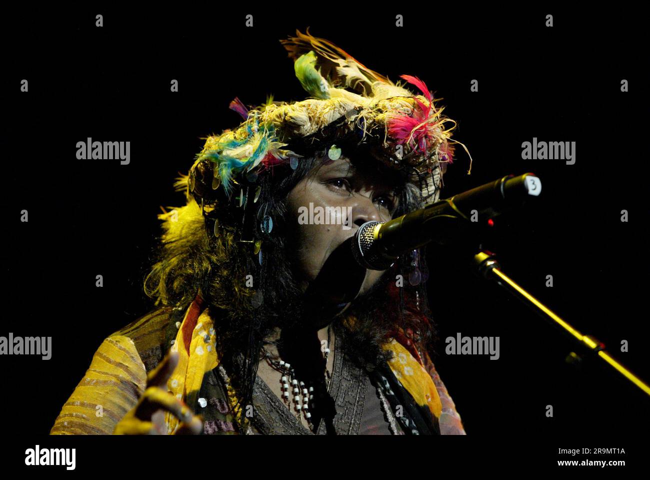 Australian Aboriginal artist Ruby Hunter performs as part of the multi ...