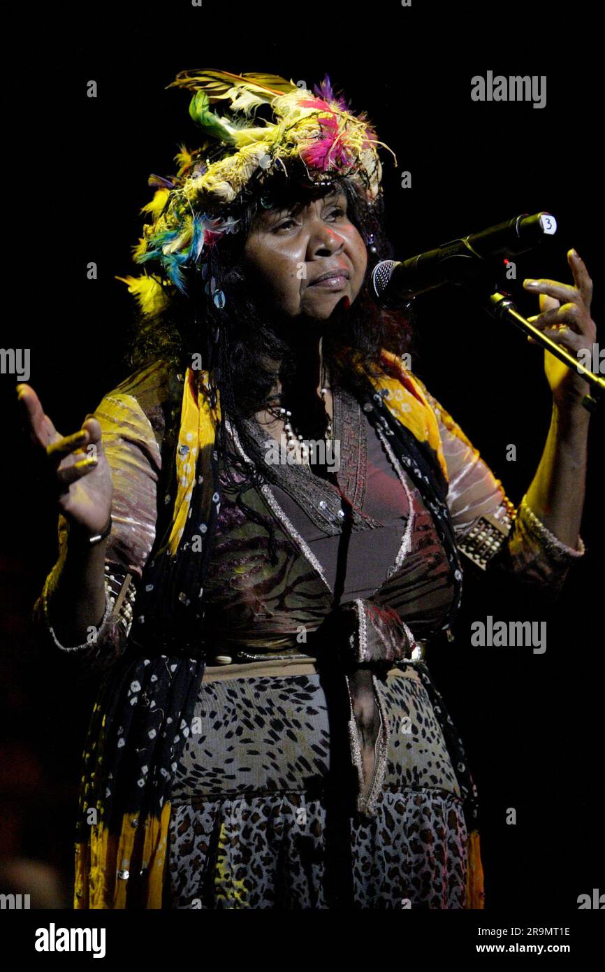 Australian Aboriginal artist Ruby Hunter performs as part of the multi ...