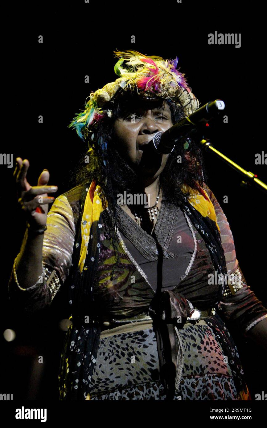 Australian Aboriginal artist Ruby Hunter performs as part of the multi ...