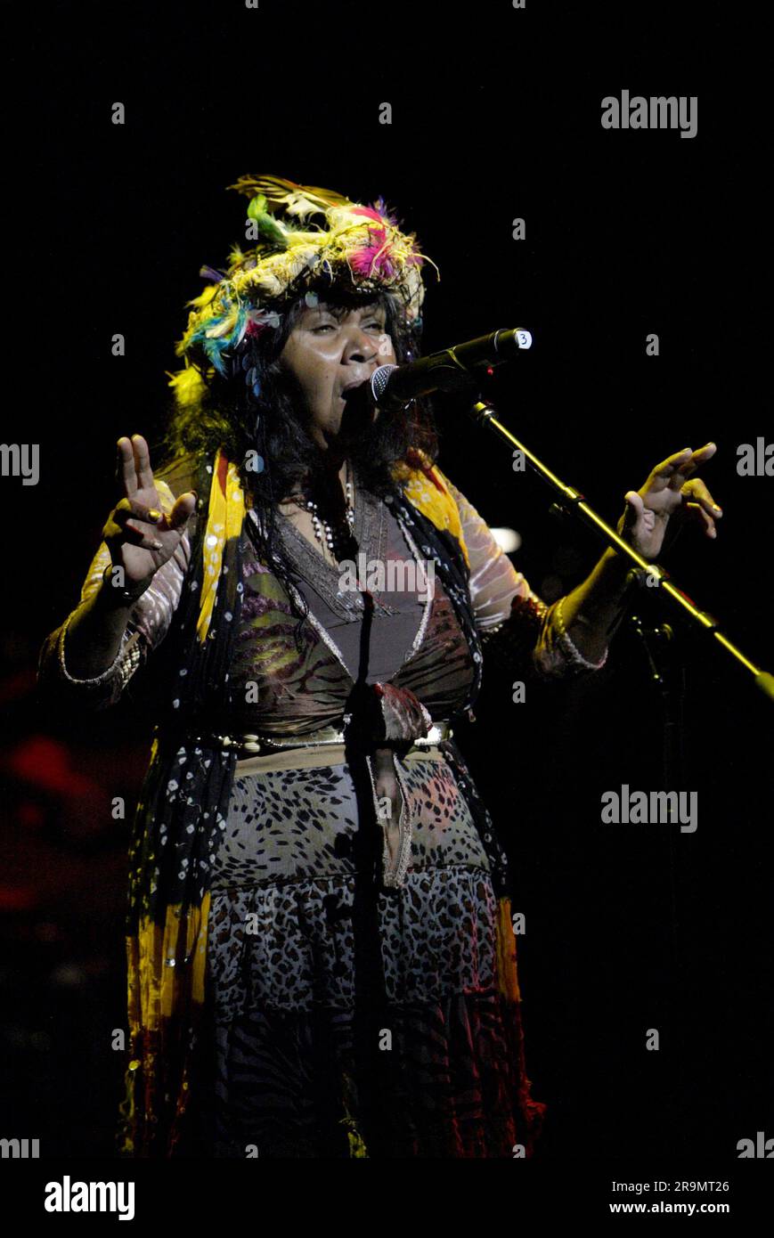 Australian Aboriginal artist Ruby Hunter performs as part of the multi ...