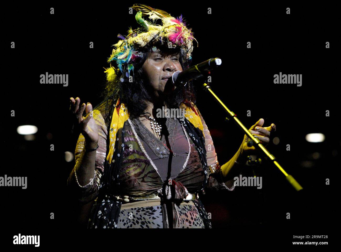 Australian Aboriginal artist Ruby Hunter performs as part of the multi ...