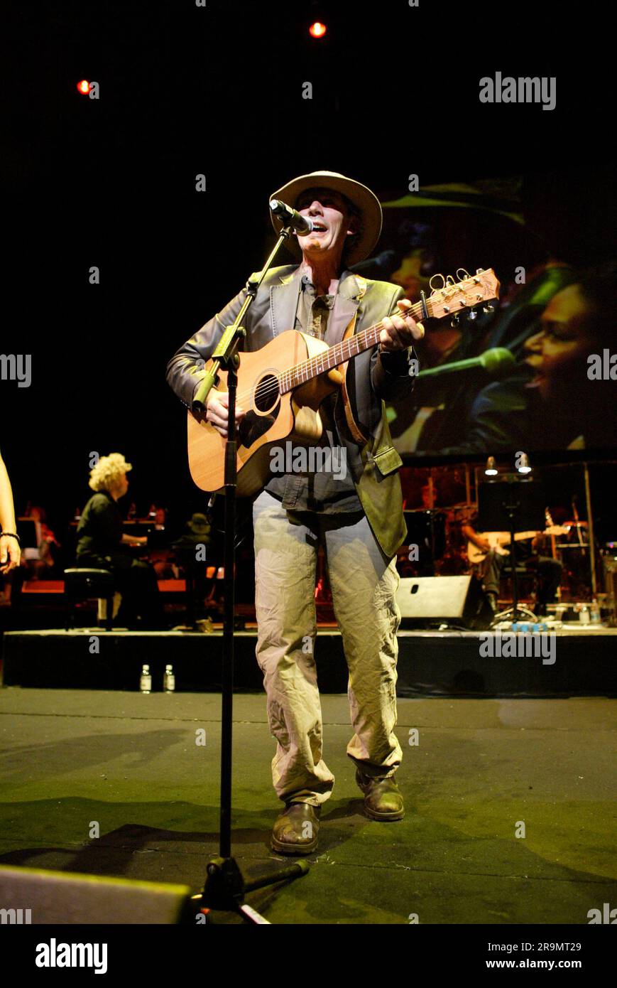 Shane Howard performs as part of the multi-media Murundak concert ...
