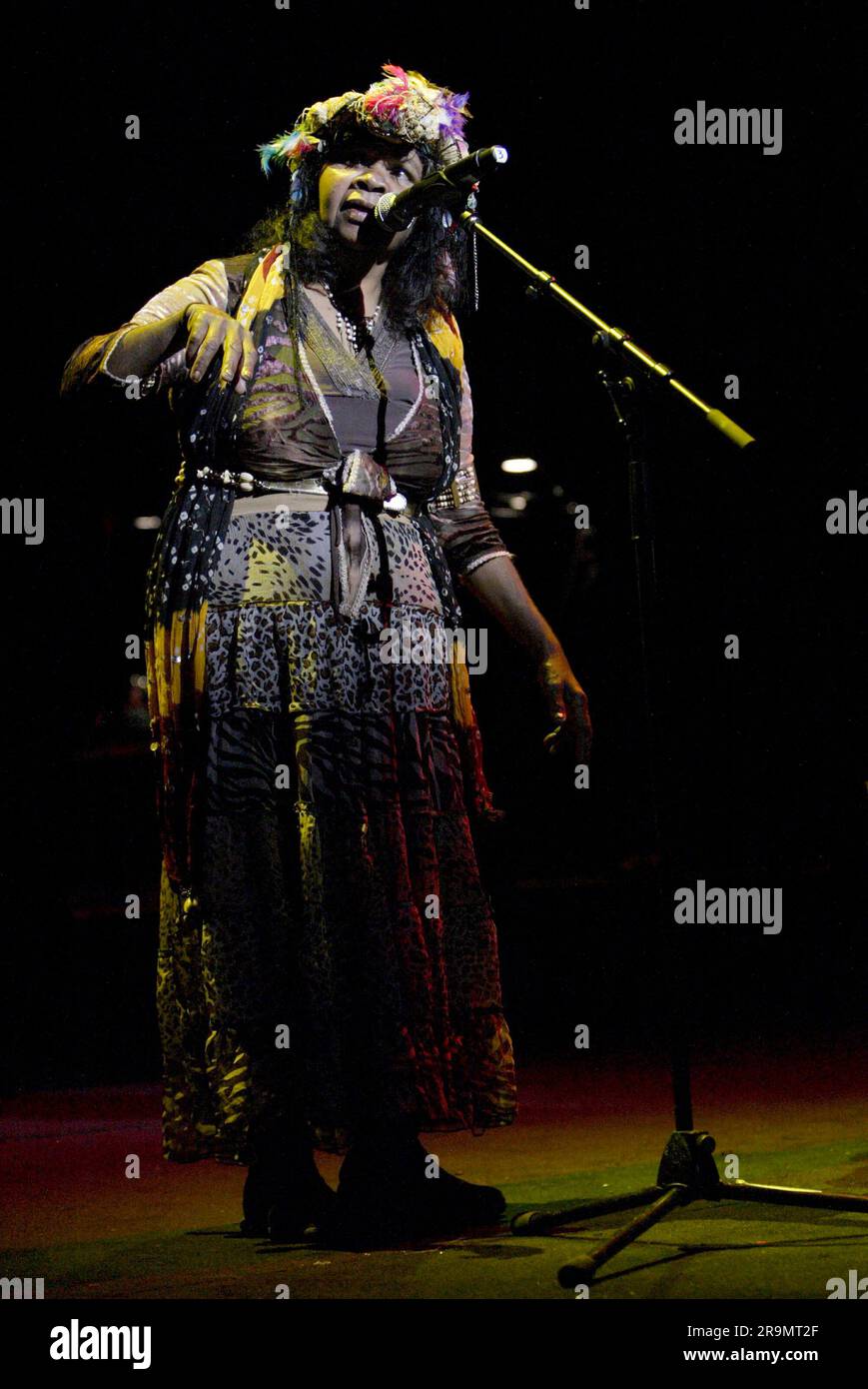 Australian Aboriginal artist Ruby Hunter performs as part of the multi ...