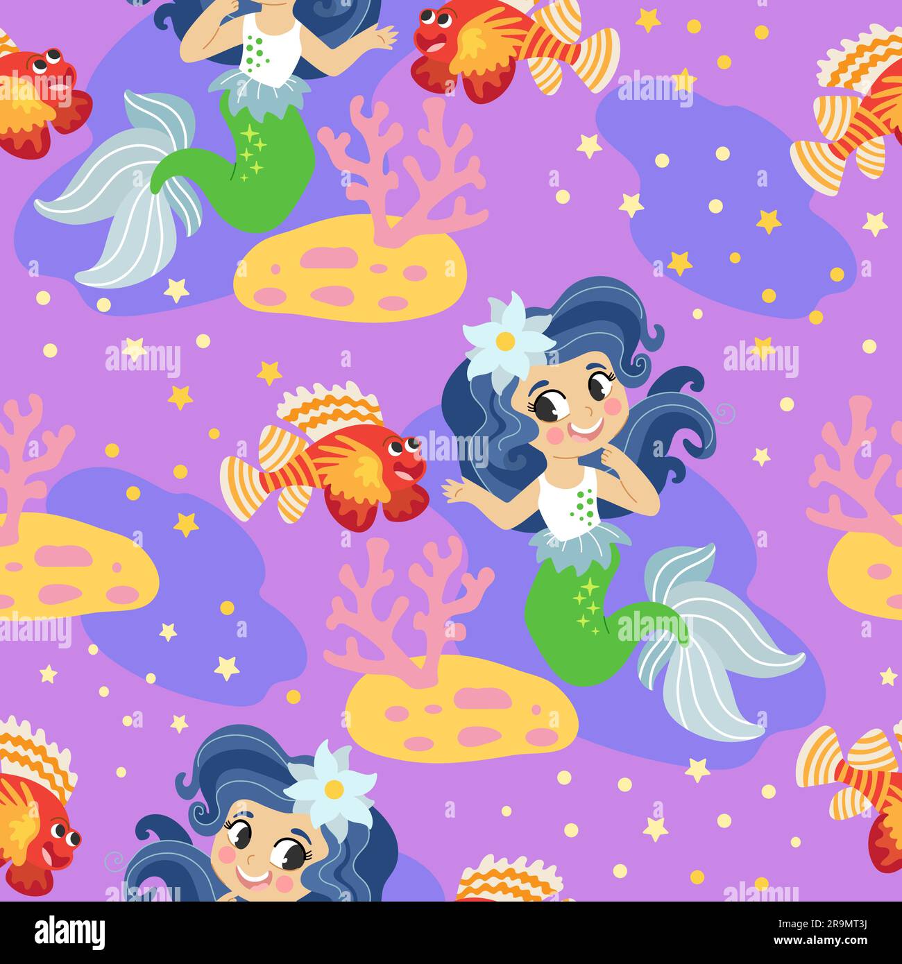 Seabed cute Stock Vector Images - Alamy