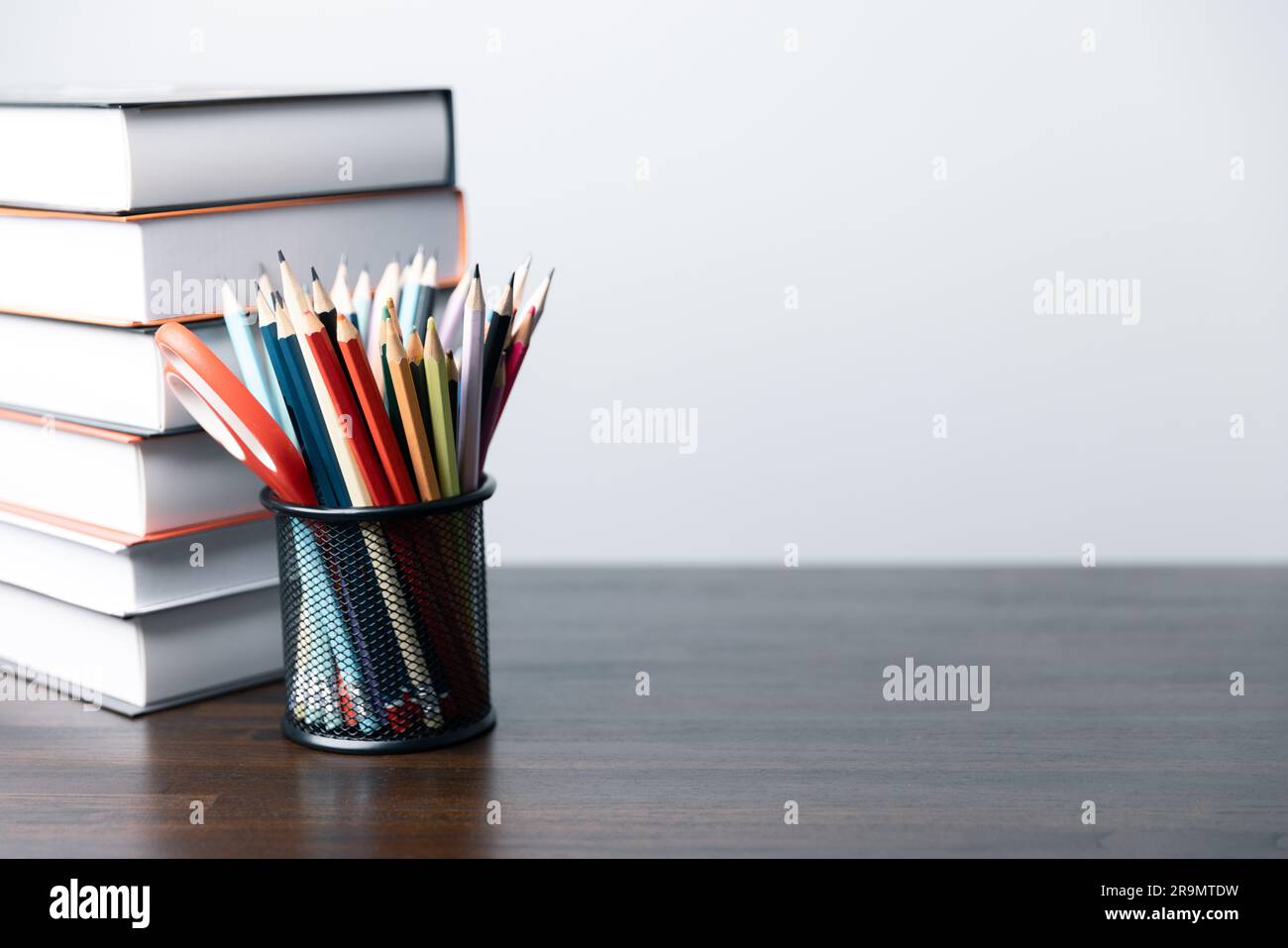 Back to school concept symbol. School education need equipment pencil ...