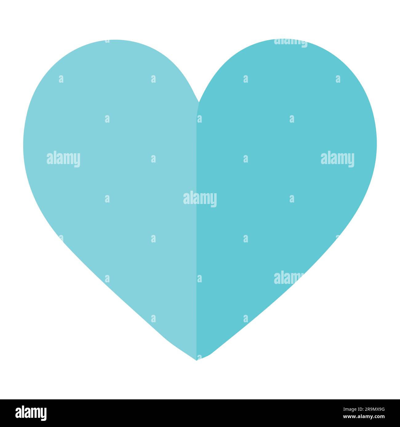 Heart, a symbol of love and Valentine s Day. A flat blue icon ...