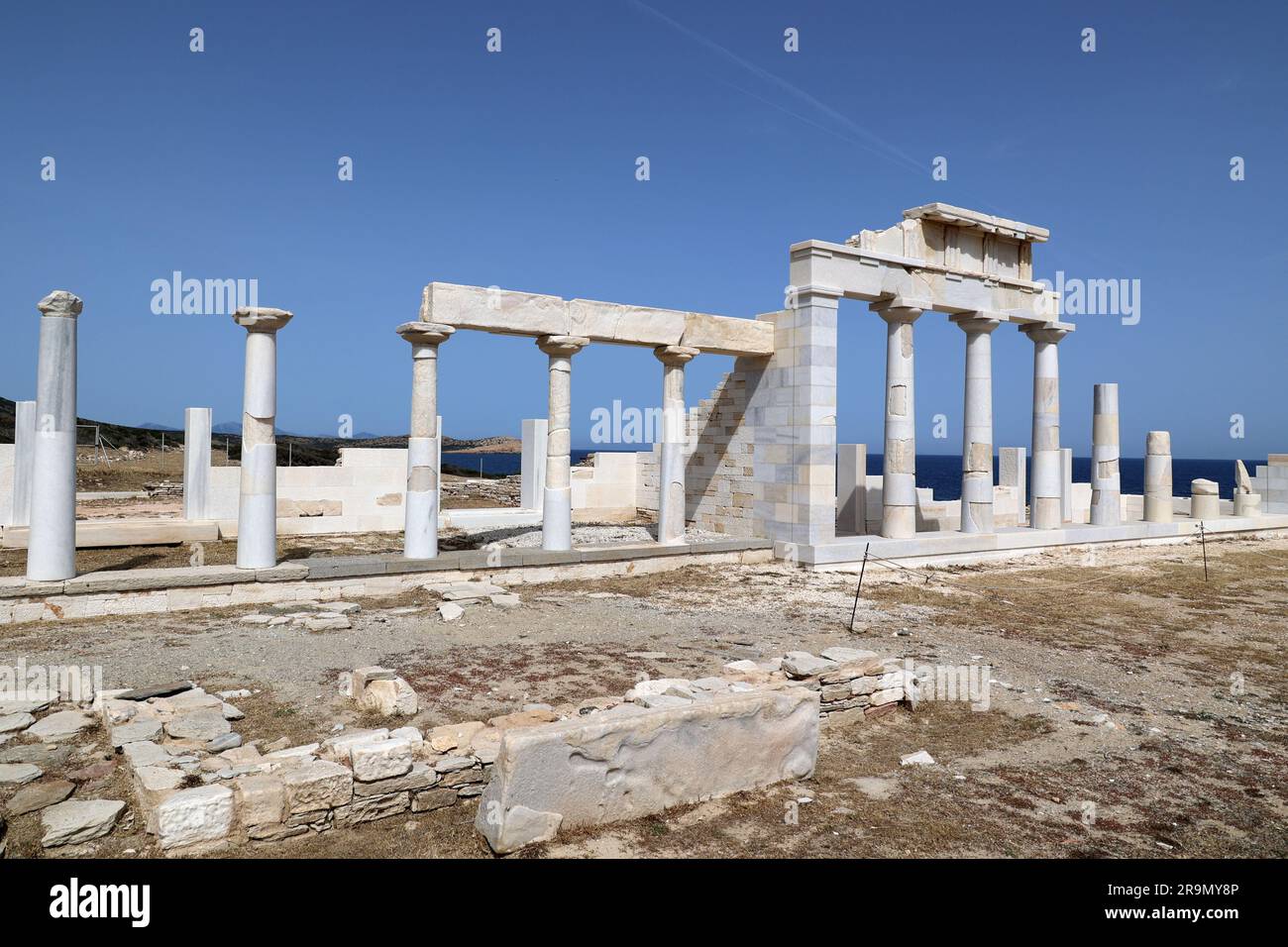 The sanctuary of Apollo on Despotiko-Cyclades-Greece Stock Photo - Alamy