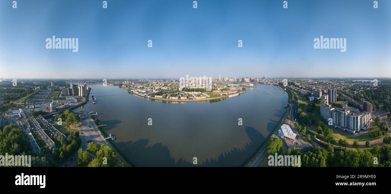 Rotterdam skyline drone view hi-res stock photography and images - Alamy