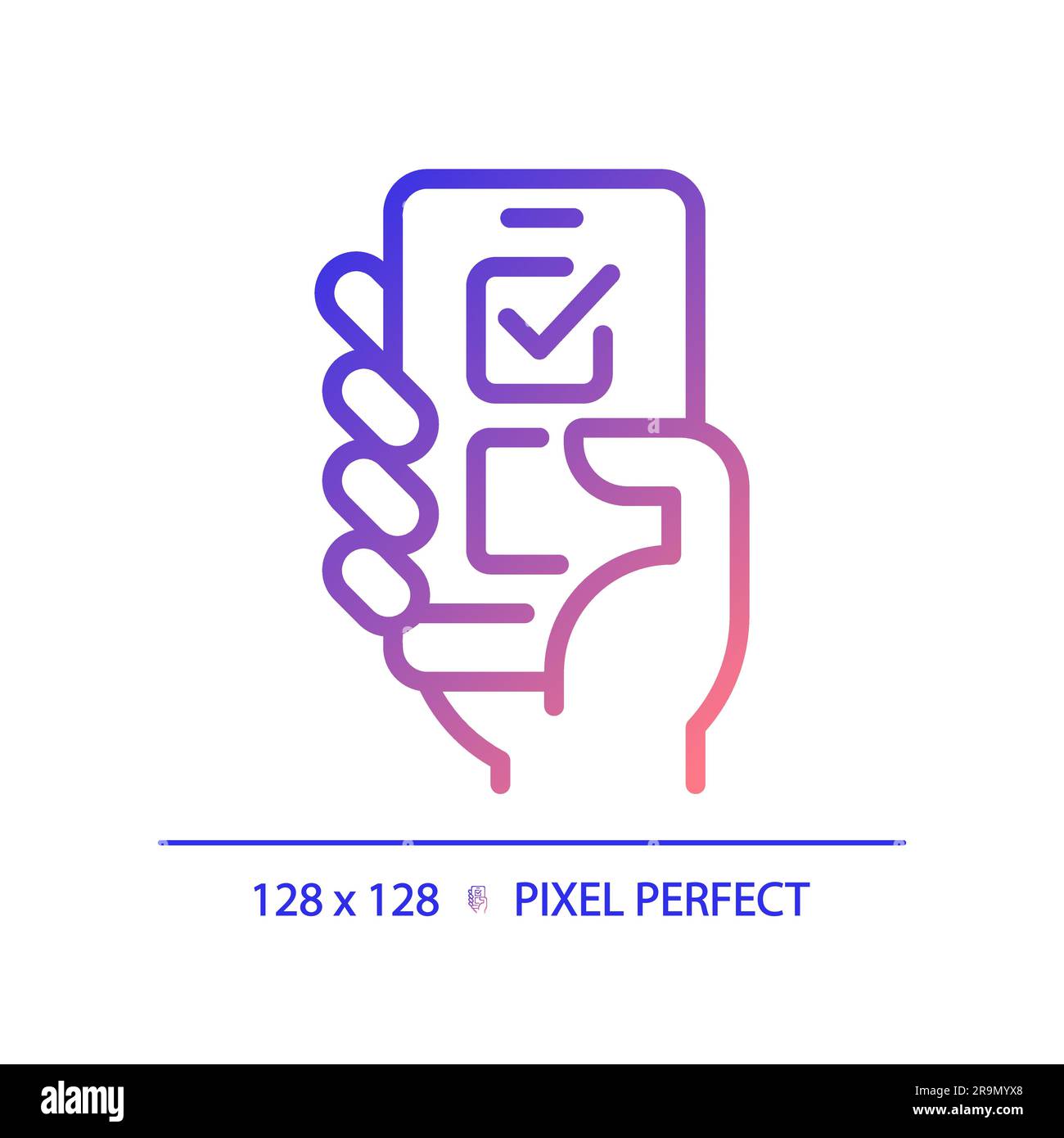 Phone voting smartphone Stock Vector Images - Alamy