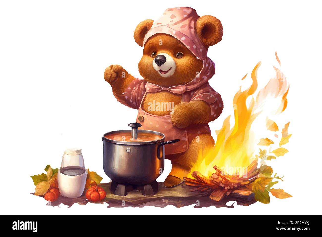 Prepares food Stock Vector Images - Alamy