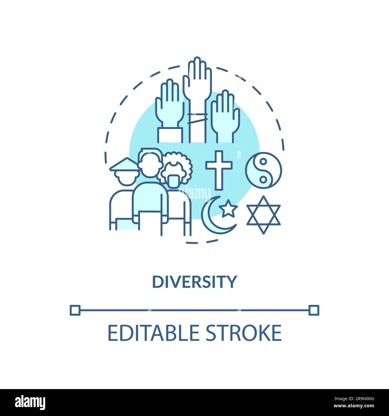 Diversity turquoise concept icon Stock Vector Image & Art - Alamy Diversity turquoise concept icon Stock Vector Image & Art - Alamy