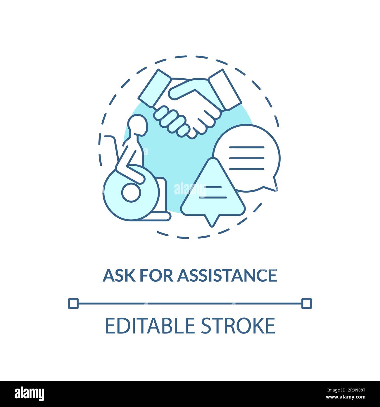 Boarding assistance Stock Vector Images - Alamy