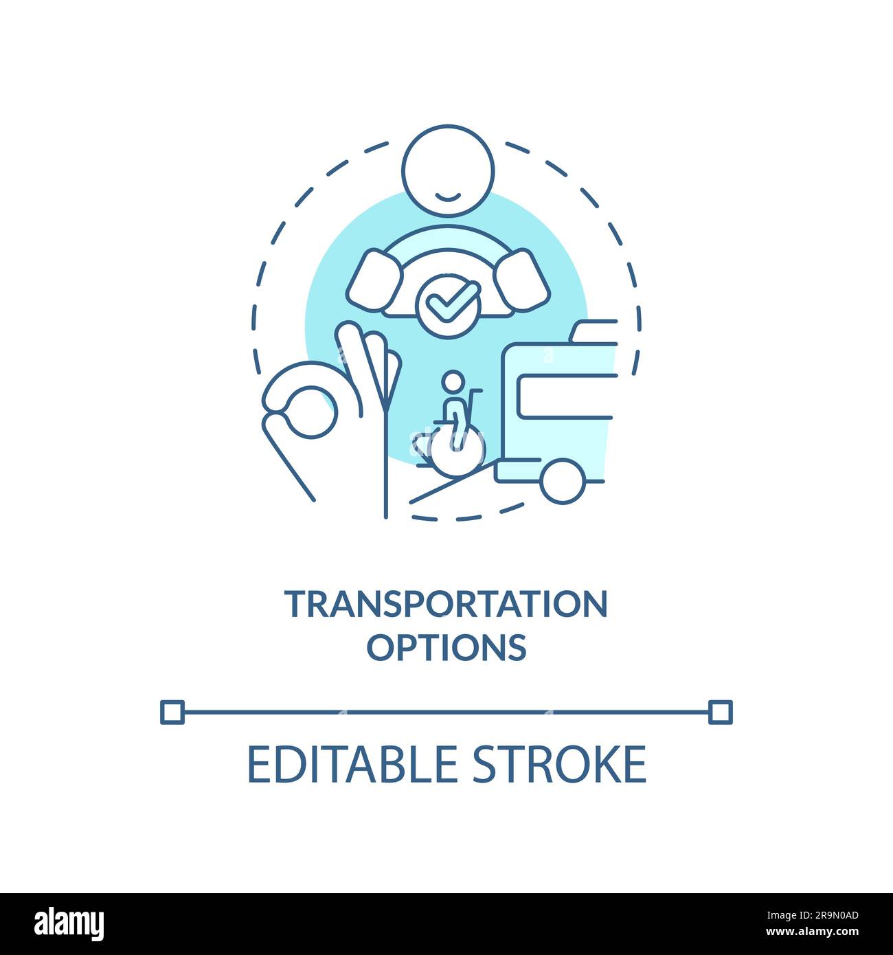 Accessible public transportation Stock Vector Images - Alamy