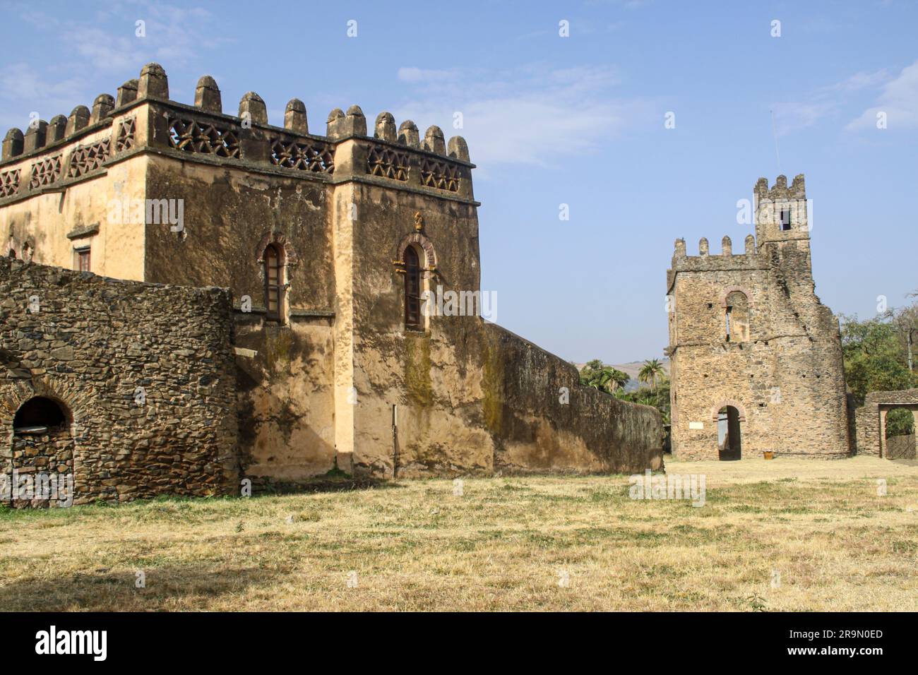 Africa, Ethiopia, Gondar The Royal Enclosure Alem Seghed Fasil's castle ...