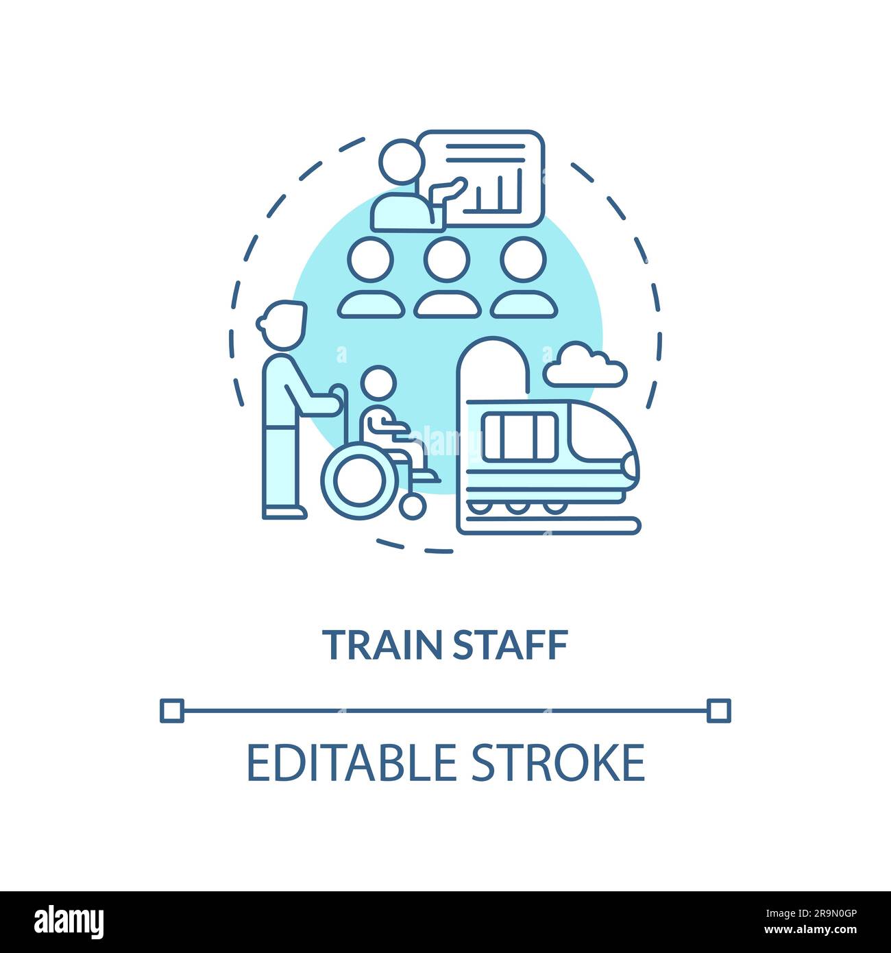 Train staff turquoise concept icon Stock Vector Image & Art - Alamy Train staff turquoise concept icon Stock Vector Image & Art - Alamy