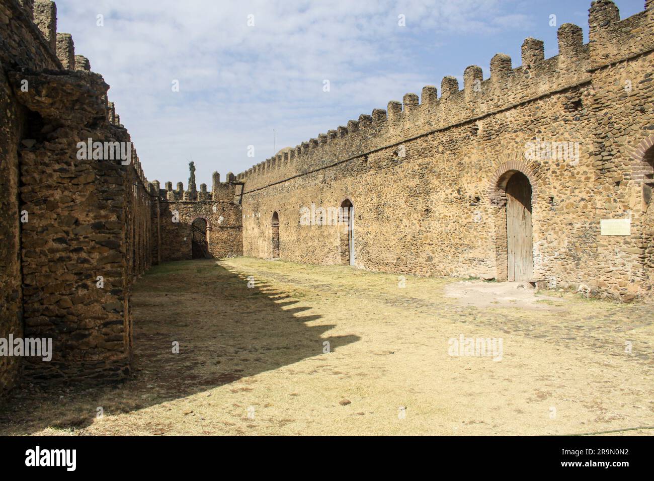 Africa, Ethiopia, Gondar The Royal Enclosure Alem Seghed Fasil's castle ...
