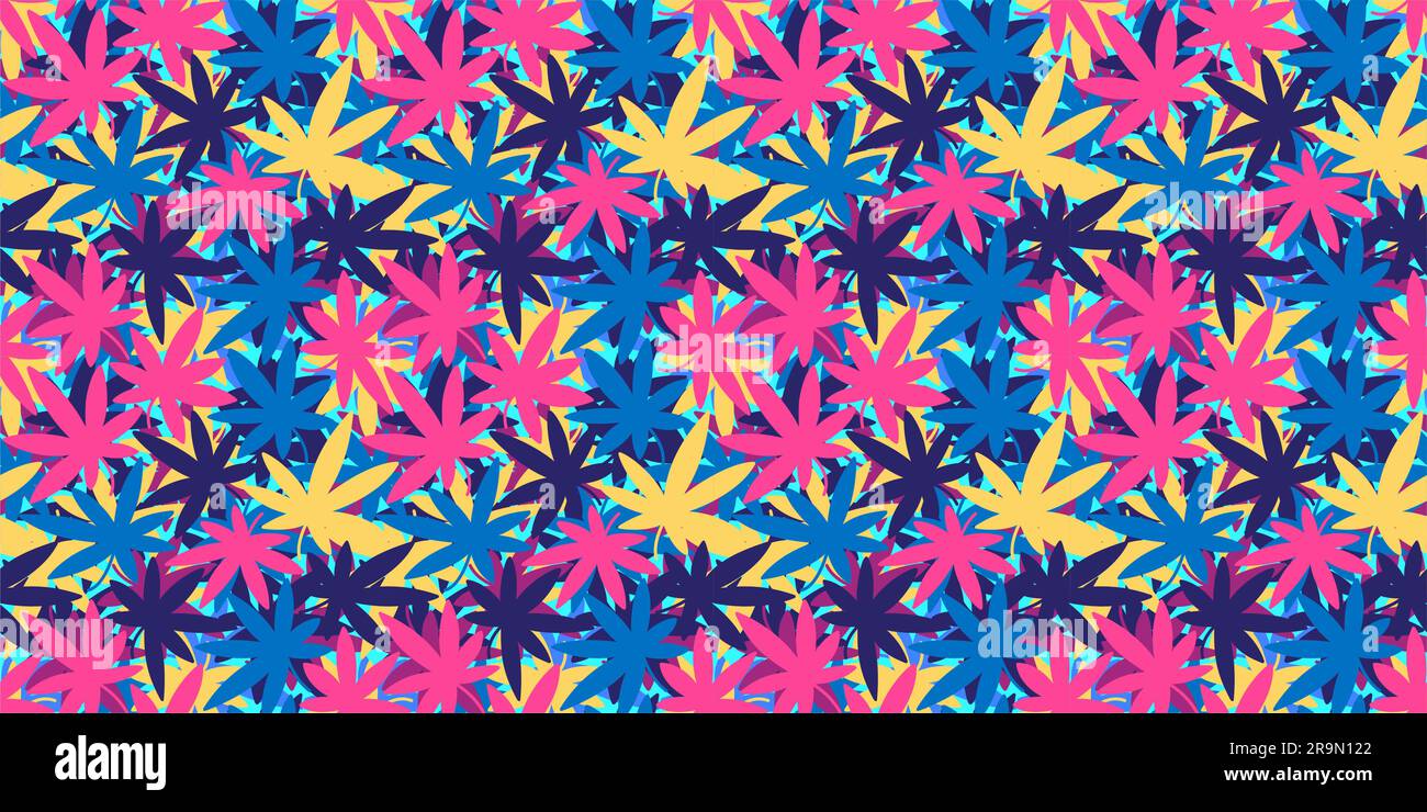 Colorful Weed Pattern